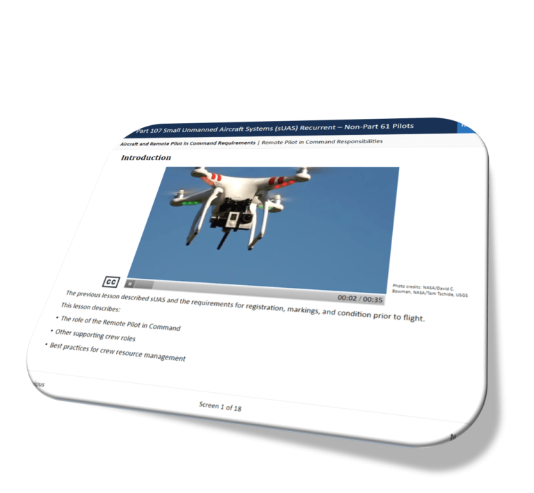 Part 107 Remote Pilot Recurrent Knowledge Exam